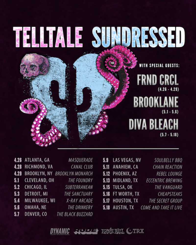 Telltale + Sundressed Announce Spring US Tour – Squatch In The Pit